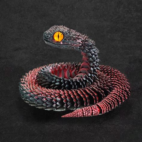 3d игрушка змея игрушки украшения суставы подвижные 60 см купить на