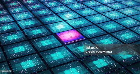 회로 기판 패턴 닫기 Cpu 데이터 처리 미래지향적인 Ai 프로세서 0명에 대한 스톡 사진 및 기타 이미지 0명 3차원 형태 Cpu Istock