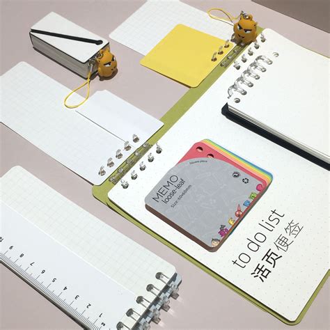 潮玩中国to Do List迷你活页便签本a7兼容替芯纸memo可爱欢喜色 虎窝淘