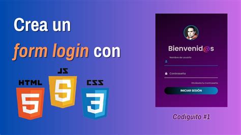Crea Un Form Login Animado Con Html Css Y Javascript Codiguito1