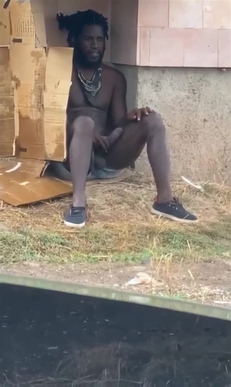 Black Homeless Guy Strokes His Dick ThisVid Com