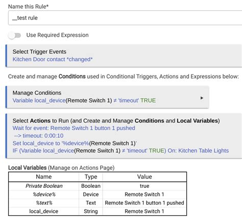 Two Rule Questions 📐 Rule Machine® Hubitat