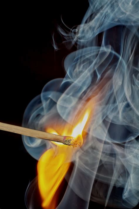 무료 이미지 연기 빛나다 불꽃 노랑 닫기 화상 거룻배 오르간 막대기 성냥 황 스크린 샷 매크로 사진 점화 Datailaufnahme 감각