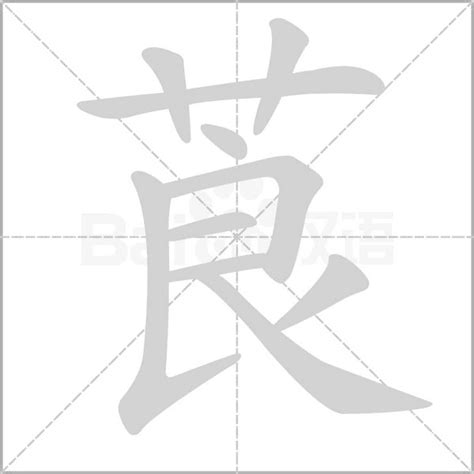草字头加一个良念什么字？《莨》怎么读？