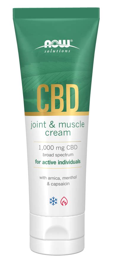 Cbd Joint And Muscle Cream Now Foods