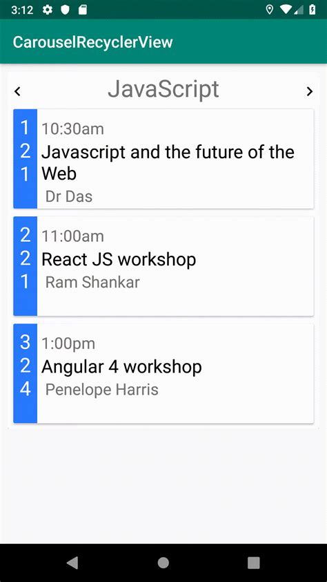 Github Datroncarouselrecyclerview Create A Carousel Of Recycler