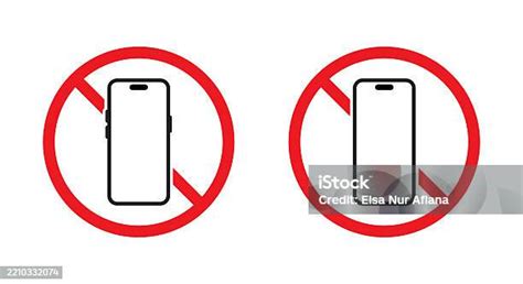 일반 디자인에는 스마트폰 사인 아이콘이 없습니다 휴대폰 금지 아이콘입니다 금지된 기호가 있는 휴대폰 0명에 대한 스톡 벡터 아트 및 기타 이미지 Istock