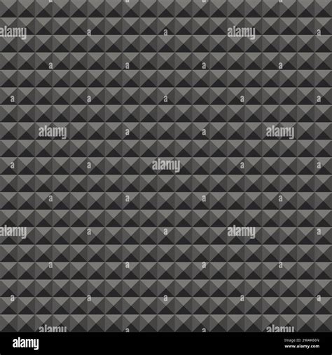 Acoustic Foam Rubber Wall Pattern Dark Seamless Background With