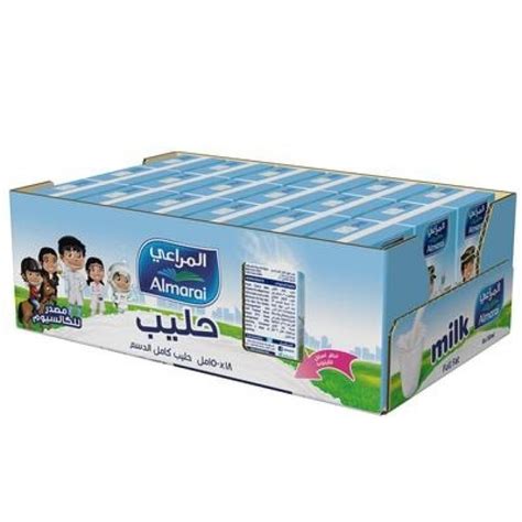 المراعي حليب نجوم كامل الدسم طويل الأجل 150 مل × 18