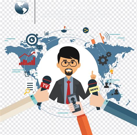 Wawancara Wartawan Reporter Berita Langsung Png Pngwing
