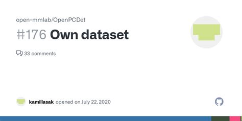 Own Dataset Issue Open Mmlab OpenPCDet GitHub