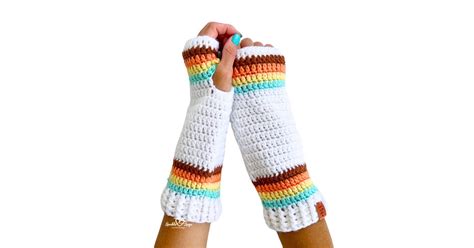 Free Crochet Arm Warmers Pattern Easy Retro Fingerless Gloves