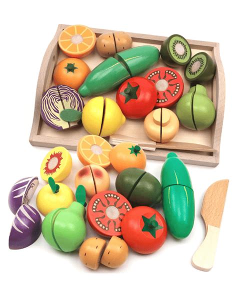 Wooden Cutting Fruit Vegetables Set The Buy Guide
