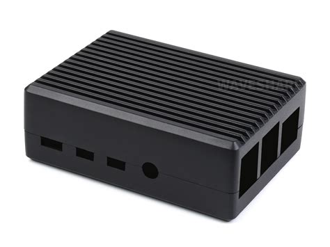 Aluminum Stripe Grooved Case For Raspberry Pi 4 Inner Heatsink Pillars
