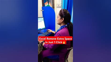 Excel Remove Extra Space In Just One Click Excel Exceltips Computer Youtube