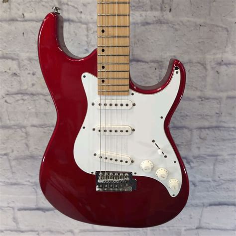 Samick Malibu Strat Style Candy Red Electric Guitar Reverb