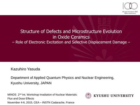 Pdf Structure Of Defects And Microstructure Evolution In Oxide · Spinel Is Most Sensitive