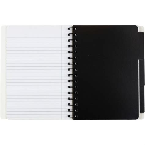 Cambridge Tabbed Notebook Small Black 8x6 240 Pages Twin Wirebound Ruled Margin 70 G