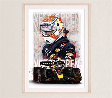 2023 Verstappen Red Bull F1 Poster Print Formula 1 Poster Etsy Australia