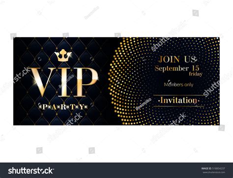 Vip 클럽 파티 프리미엄 초대장 포스터 스톡 벡터로열티 프리 518854237 Shutterstock