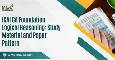 Icai Ca Foundation Logical Reasoning Study And Paper Format