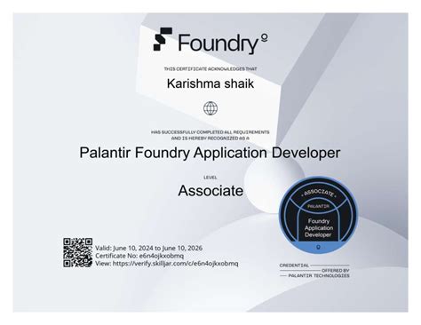 Karishma Shaik On Linkedin Palantirfoundry Applicationdeveloper
