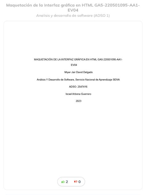Maquetacion De La Interfaz Grafica En Html Ga5 220501095 Aa1 Ev04 Compress Pdf Internet