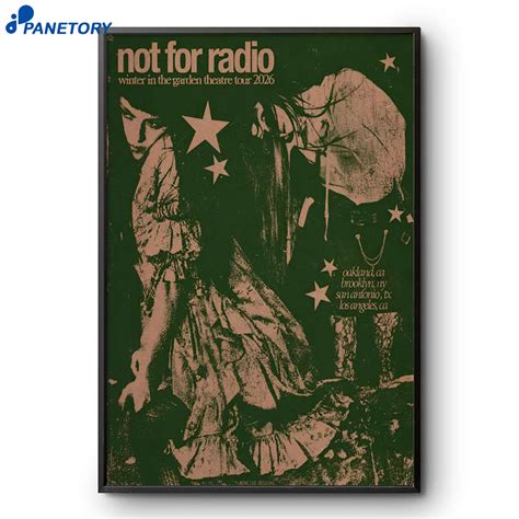 Not For Radio Winter Tour 2026 Poster 2026