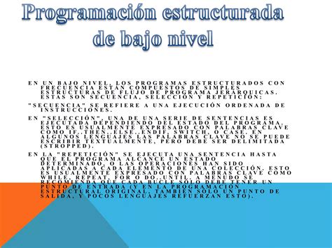 Programacion Estructurado Ppt