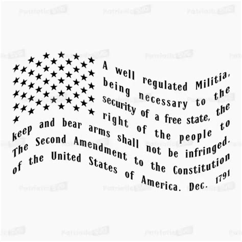 2nd Amendment Flag Patriotic Svg