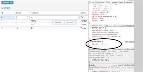 Extjs Default Row Editor Input Css Looks Bad Stack Overflow