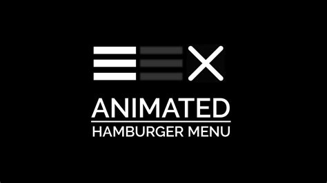 Animated Hamburger Menu Css Effects Code4education