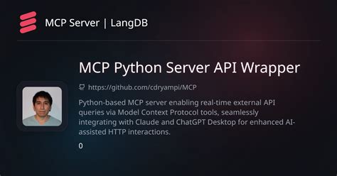 Mcp Python Server Api Wrapper Langdb