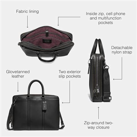 Coach Mens Metropolitan Slim Brief Review Shop Coach Bags Shop