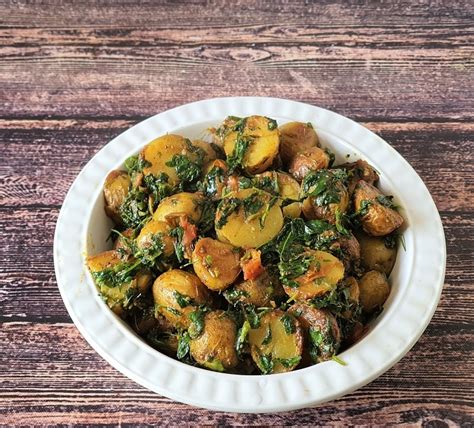 Aloo Methi Sabzi Potato And Fenugreek Stir Fry Video Maayeka