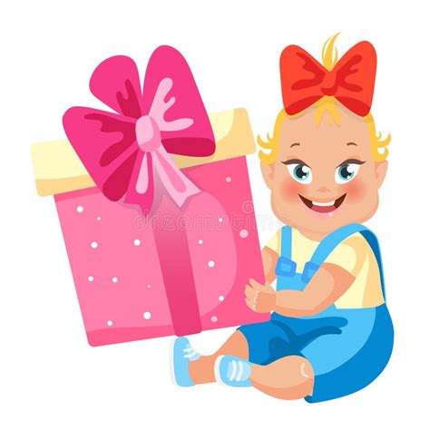 Beb Girl E Ejemplo Del Vector Del Estilo De La Historieta Ilustración