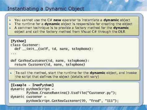 Module 15 Integrating Visual C Code With Dynamic