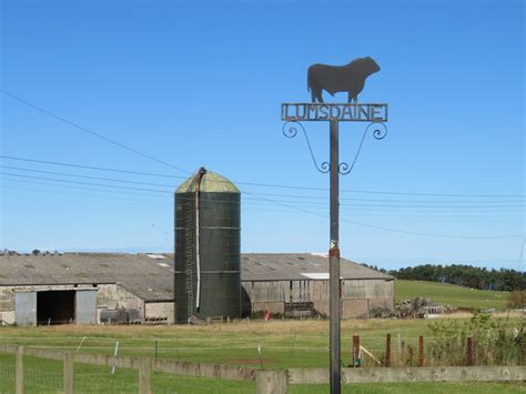 Lumsdaine Farm Sign © M J Richardson Geograph Britain And Ireland