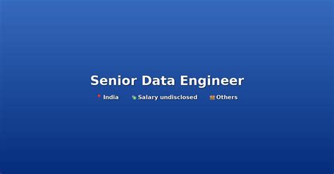 Dailyremote On Linkedin Senior Data Engineer At Aryng