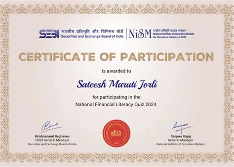 Sateesh Jorli On Linkedin 🌟 Excited To Share That I Proudly Participated In The Sebi And National…