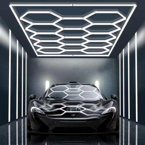 Ultra Bright Hexagon Garage Lights720w 86400lm 6500k Hexagon Led Light