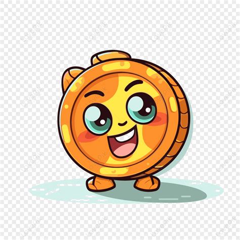 큰 눈을 가진 귀여운 금화 만화 벡터동전클립 아트 Png 일러스트 무료 다운로드 Lovepik