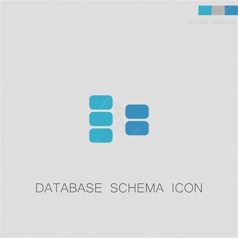 Premium Vector Database Schema Icon