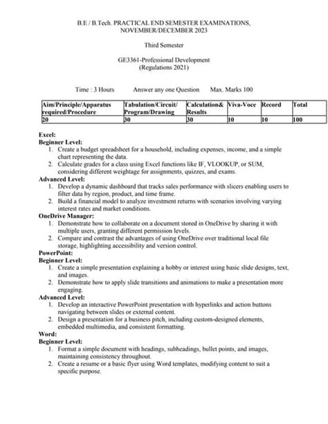 Ge3361 Pd Lab Anna University Questions Docx