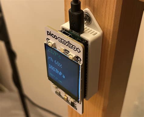 Wall Mount Raspberry Pi Pico Case For Pimoroni Enviro Pack By Fneb Download Free Stl Model