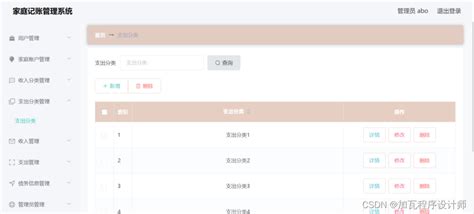 基于springboot的家庭记账管理系统的设计与实现spring个人记账本 Csdn博客