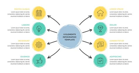 Hand Drawn Diagram Template Royalty Free Vector Image