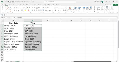 Seven Basic Excel Formulas