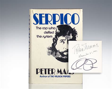 Serpico The Cop Who Defied The System Raptis Rare Books Fine Rare And Antiquarian First