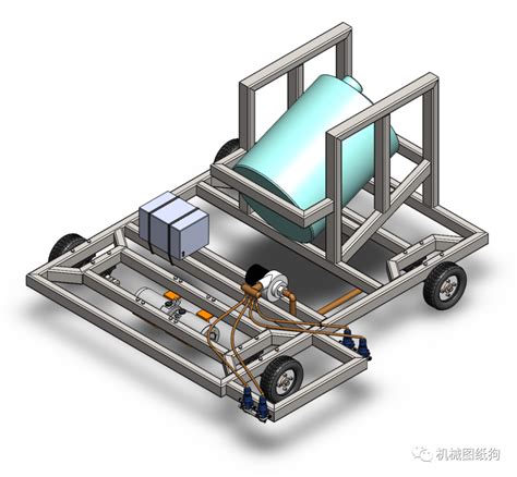 【工程机械】道路标线机器人小车结构3d图纸 Solidworks设计solidworks机器人 仿真秀干货文章